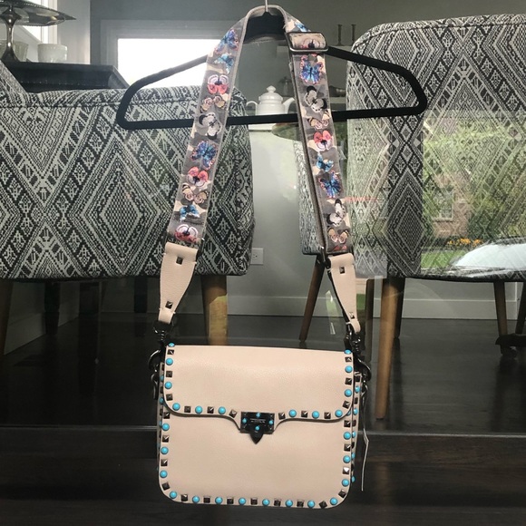 Inzi | Bags | Nwt Inzi Studded Handbag With Guitar Strap | Poshmark